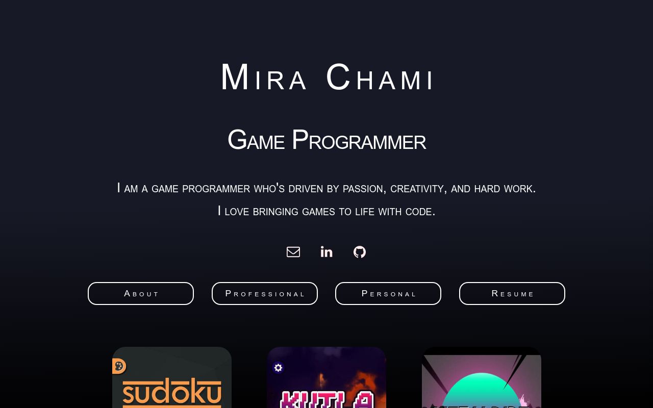 Mira Games Portfolio